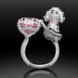 Toy Poodle Ring - Diamond & Platinum