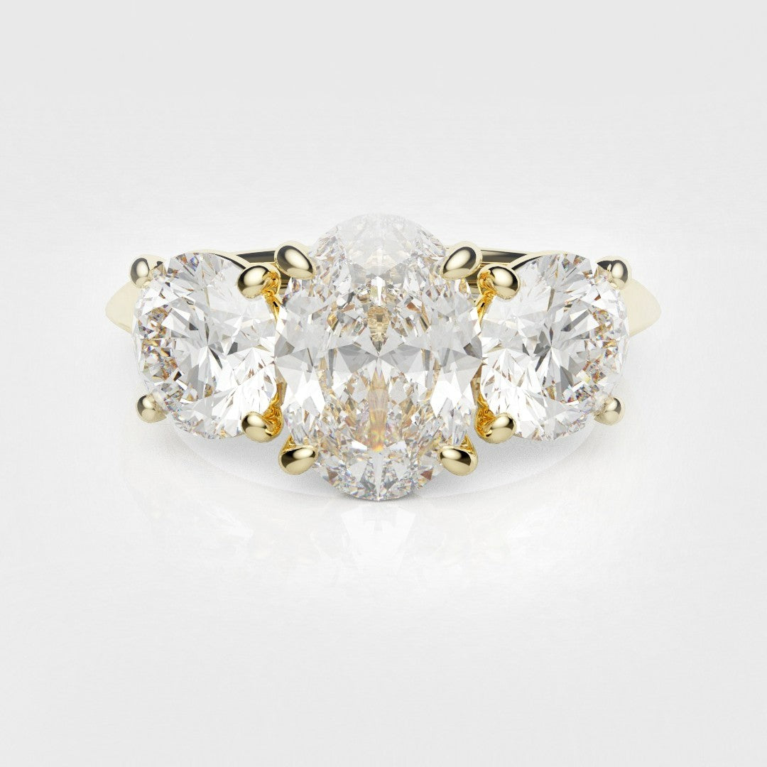 Custom Oval Diamond Hierloom Engagement Ring - Hyde Park Design