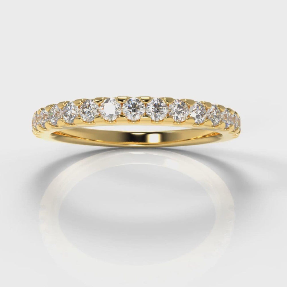 Channel Set Diamond Wedding Ring - Yellow Gold - Hyde Park Design