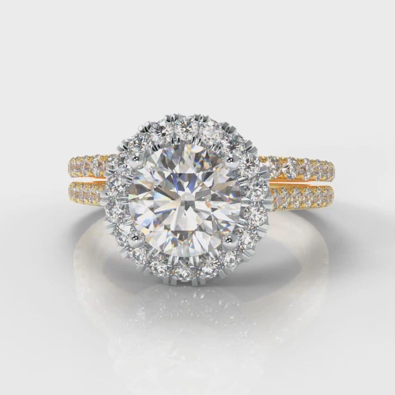 Petite Micropavé Princess Cut Diamond Engagement Ring - Hyde Park Design